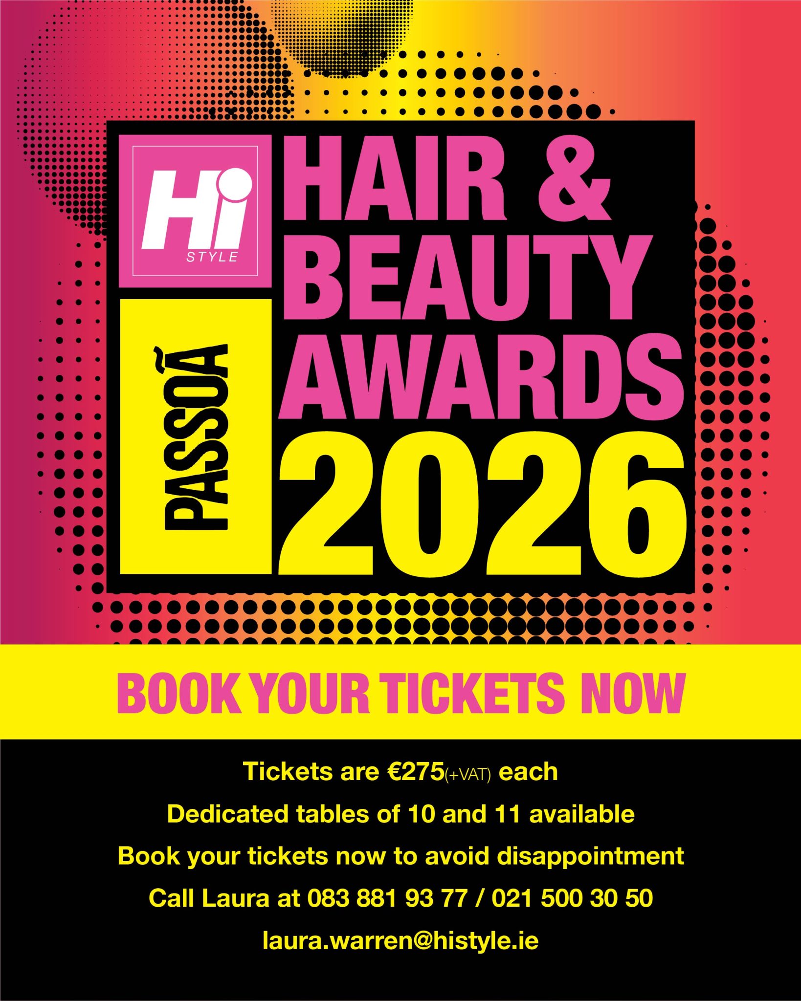 The Passoã Hair and Beauty Awards 2026 – Nominees Announced - Hi Style.ie